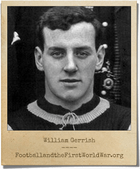William Webber Gerrish | Service Record | Football and the First World War